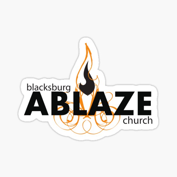 "Ablaze Logo" Sticker for Sale by EvelynK144 | Redbubble