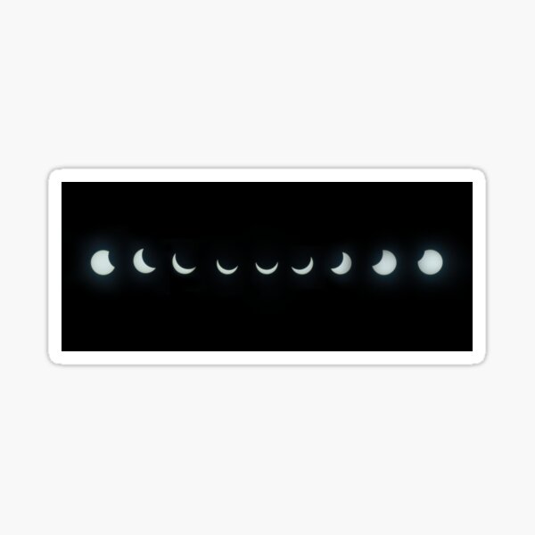 "BEST SELLER - Moon eclipse" Sticker by MichaelRSA | Redbubble