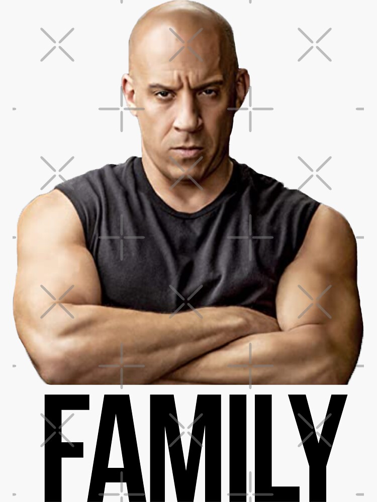 "Vin Diesel Family Meme" Sticker by thegamerloft | Redbubble