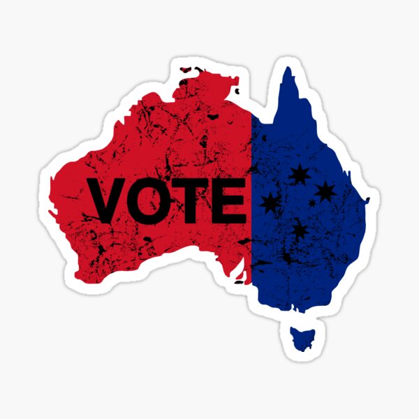 "Vote for the Australian Labor Party Design in Black" Sticker by ...