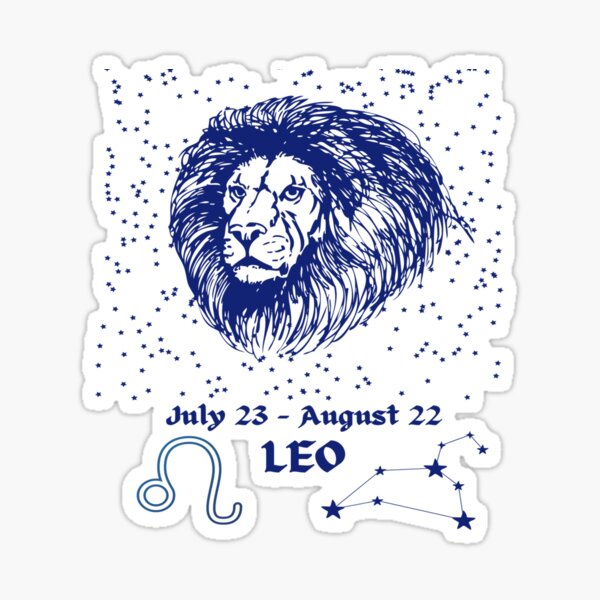 "LEO horoscope sign" Sticker by Vucko021 | Redbubble