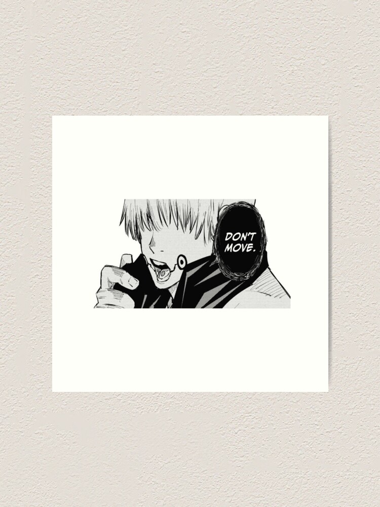 "Inumaki Toge Don't Move Manga Sticker | Jujutsu Kaisen Anime Sticker ...