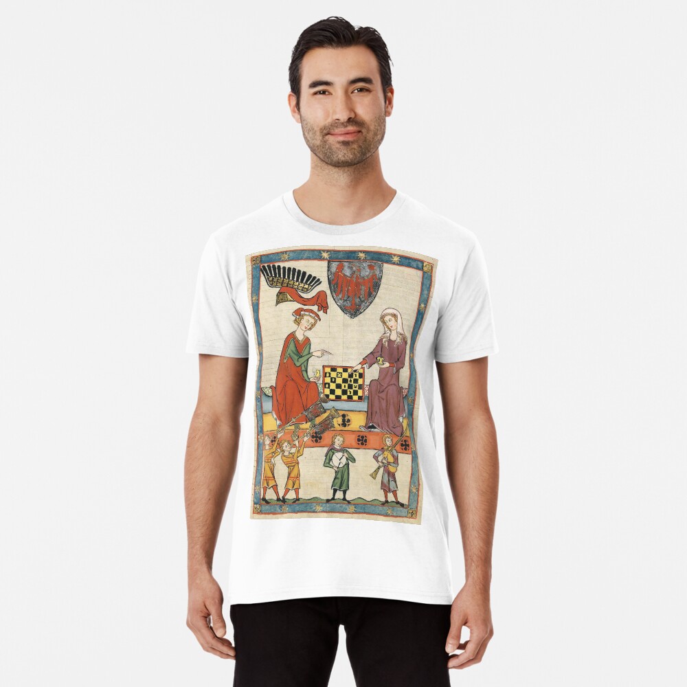 "Chess (14th century) - Codex Manesse" Sticker for Sale by SALON DES ...