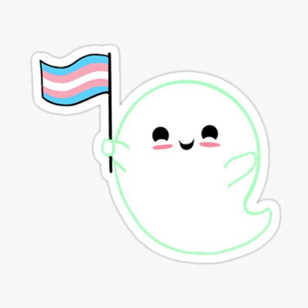 "Trans Ghost" Sticker for Sale by MomoCastillo | Redbubble