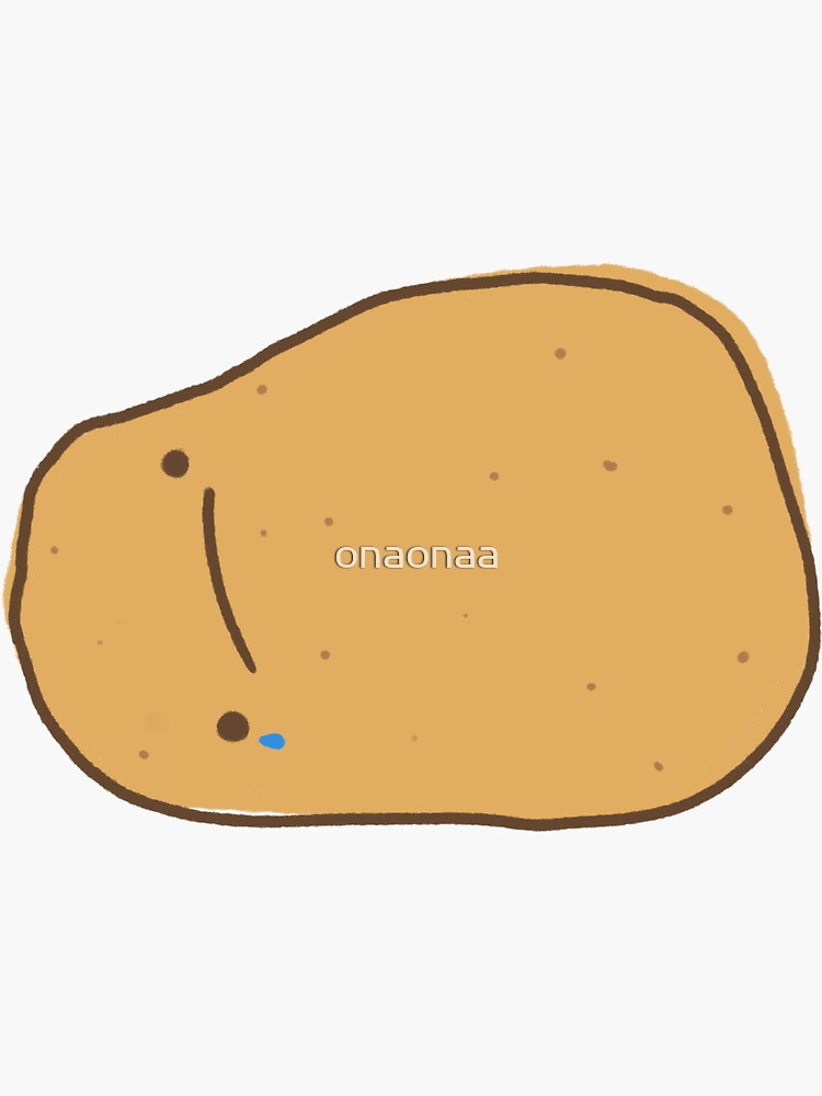 "Potato Cry" Sticker by onaonaa | Redbubble