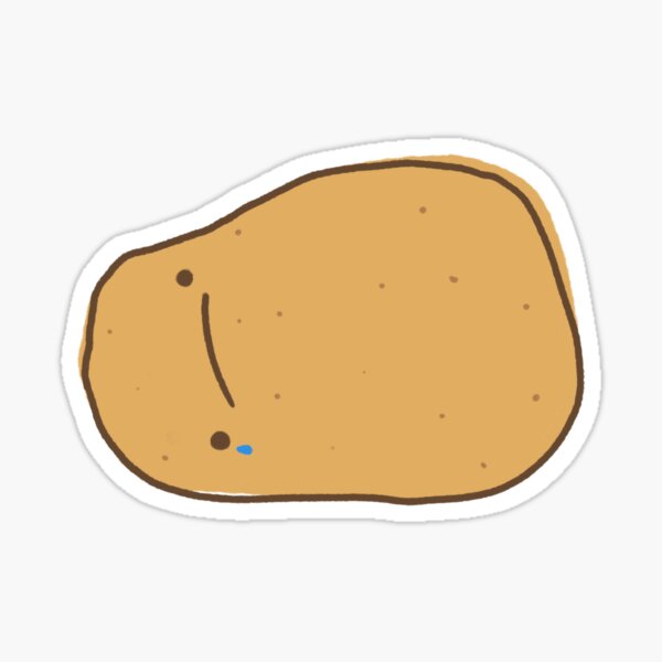 "Potato Cry" Sticker by onaonaa | Redbubble