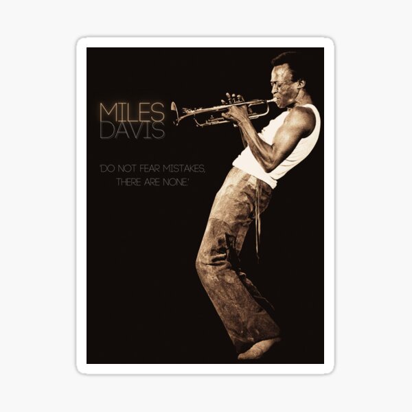 "MILES DAVIS" Sticker for Sale by DiasporaDazed | Redbubble