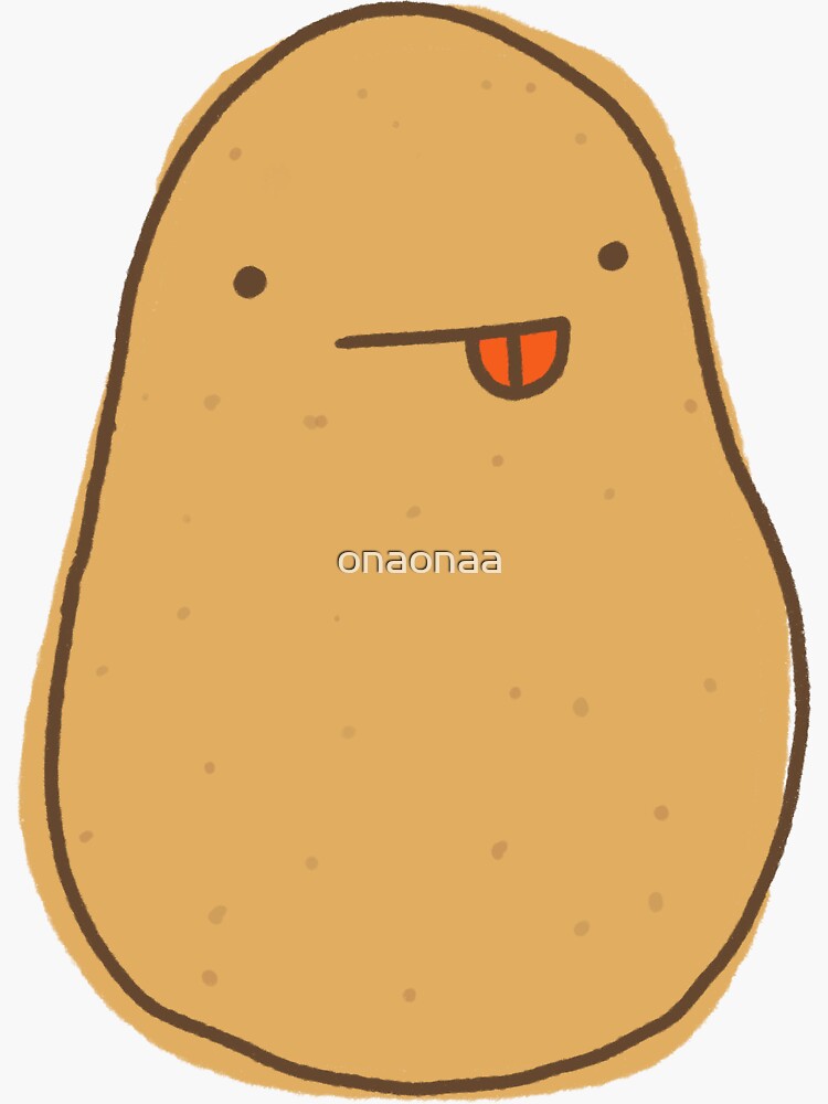 "Derpy Potato" Sticker for Sale by onaonaa | Redbubble