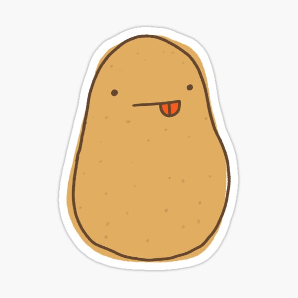 "Derpy Potato" Sticker for Sale by onaonaa | Redbubble