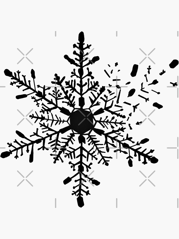 "decaying snowflake from Damon Torrance Kill Switch - no text" Sticker ...