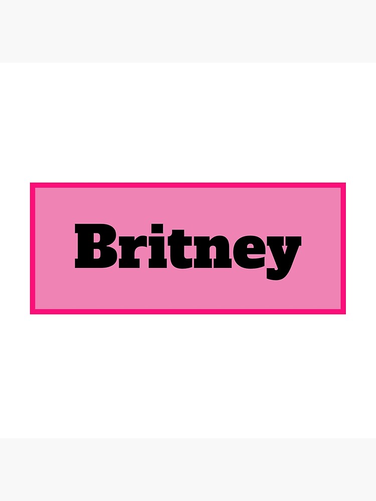 "Britney Name" Poster for Sale by NameMatters | Redbubble