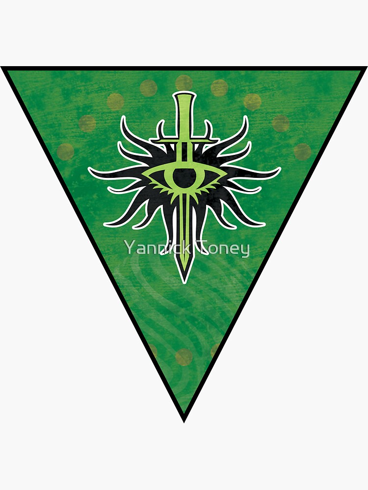 "Inquisition Pennant Banner 1 - Dragon Age Art" Sticker by YTBooks ...