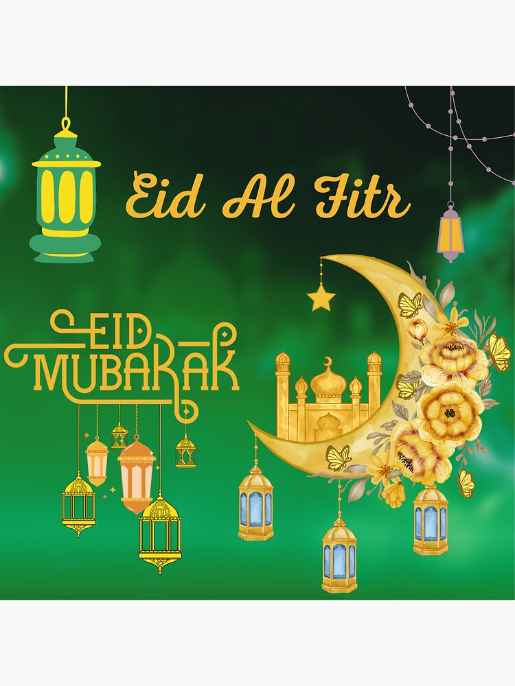 "Eid Mubarak Boss 1443" Sticker by IslamicWorld | Redbubble