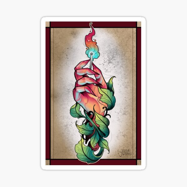 "Illuminate" Sticker by Studio85tattoo | Redbubble