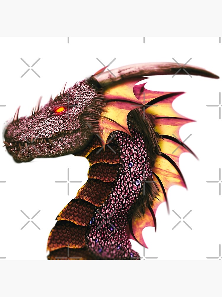 "Mystical Creature Horror Fictional-Bright Red Dragon" Poster for Sale ...