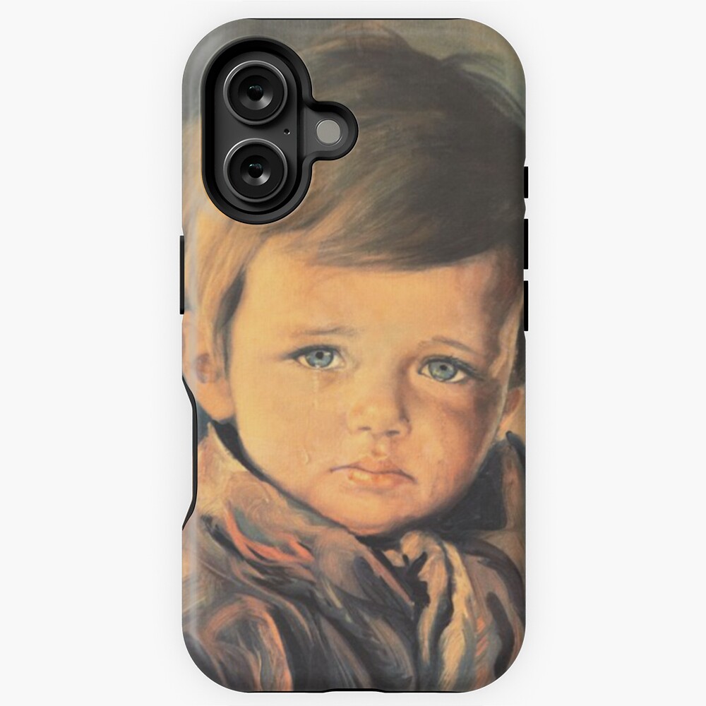 "Crying boy cursed painting. " Sticker for Sale by Princifer | Redbubble