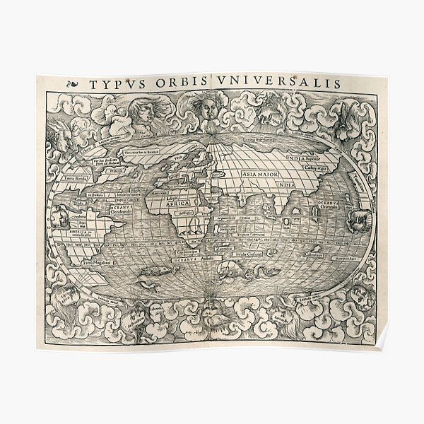 "old world map 1540" Poster for Sale by trotamundos | Redbubble