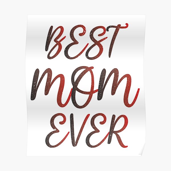 Póster «La mejor camiseta del Día de la Madre para mamá Amo a mi mamá ...
