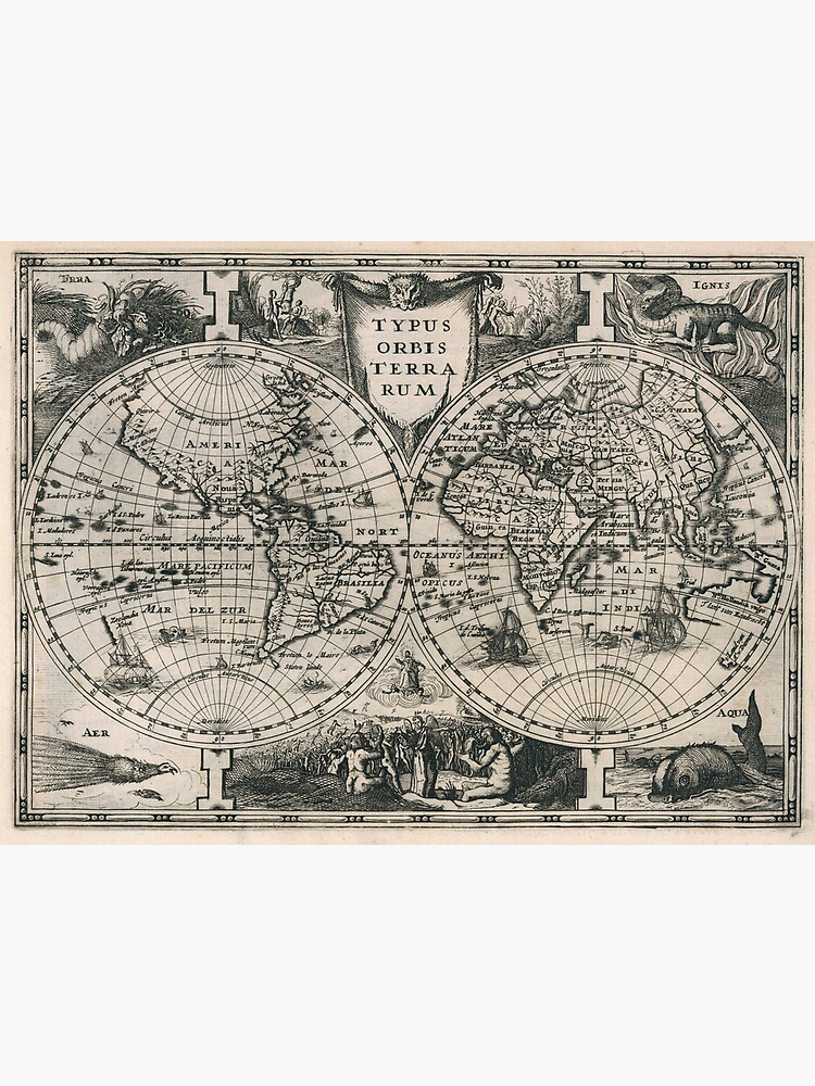 "old world map 1636" Poster by trotamundos | Redbubble