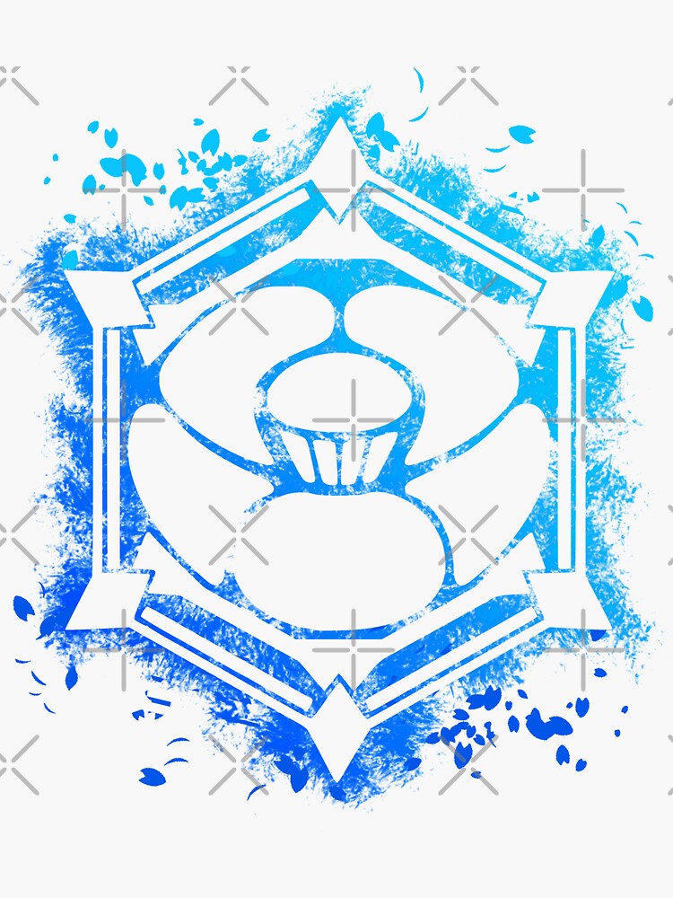 Pegatina «Aura del clan Kamisato de Genshin Impact» de TeyvatTailor ...