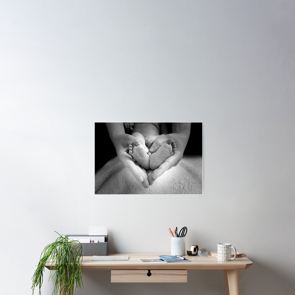 Póster «Pies de bebe en forma de corazon» de PictureAll | Redbubble