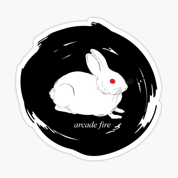 "Rabbit Hole " Sticker by aquickbrownfox | Redbubble