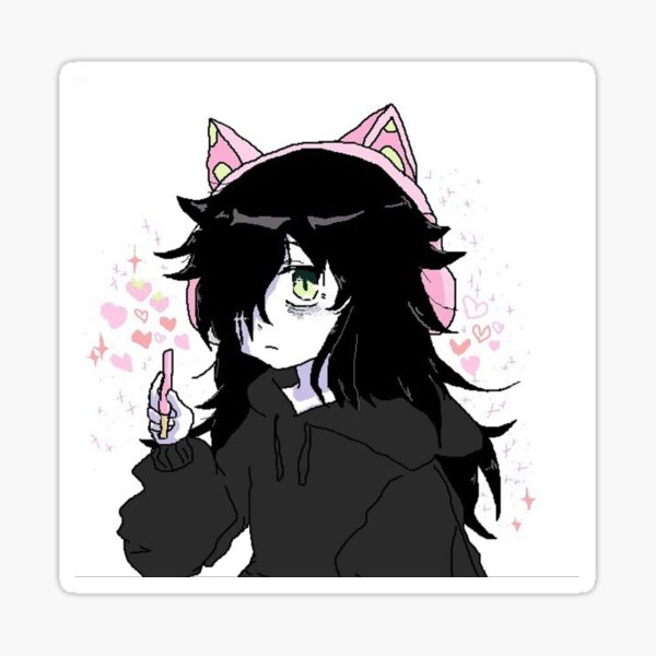 "Watamote" Sticker by Yazuh | Redbubble