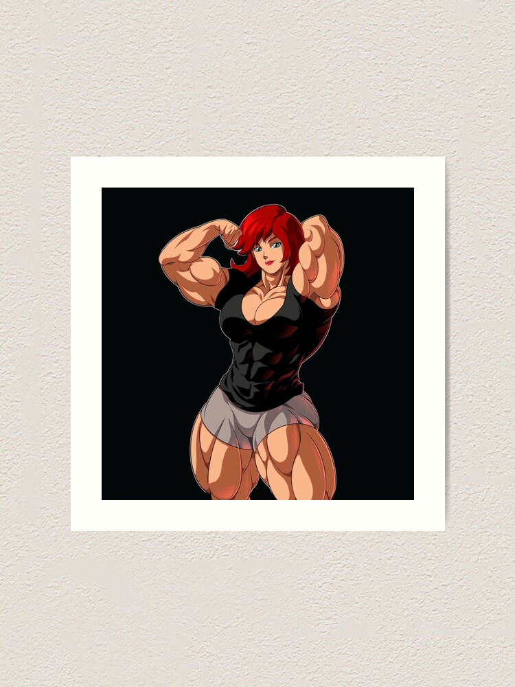 "Hot muscular girl" Art Print for Sale by Musclegirlsflex | Redbubble
