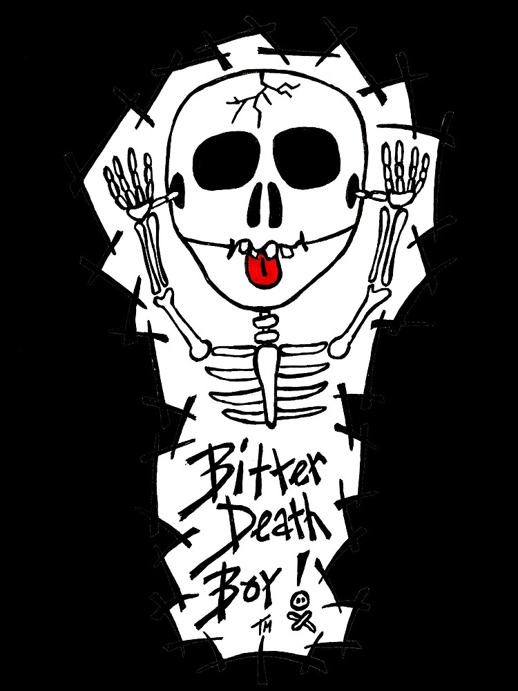 "Bitter Death Boy Skeleton Artwork" Poster for Sale by BITTER-BOY | Redbubble