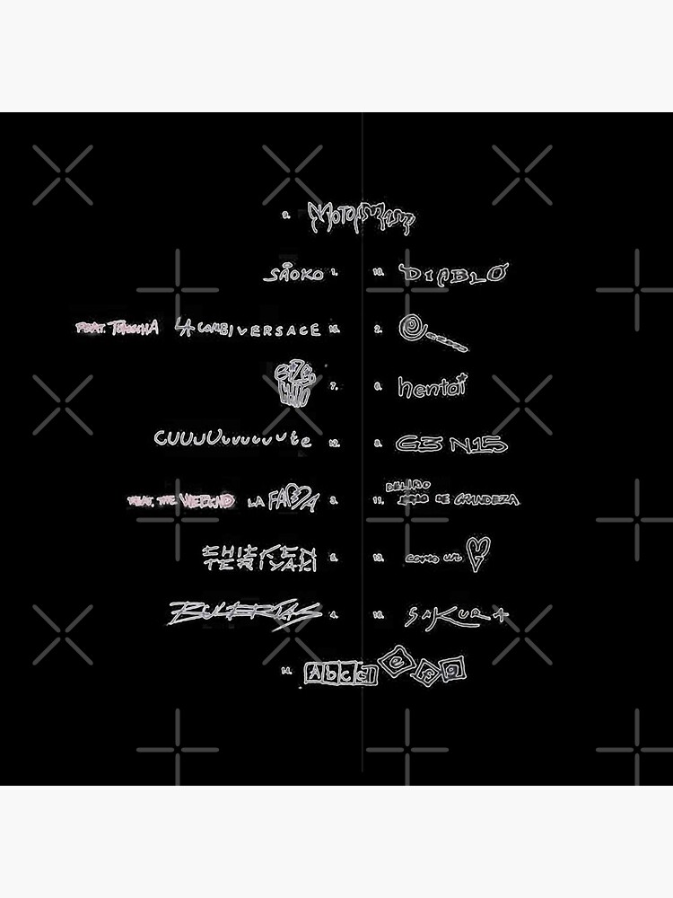 "Motomami album cover art | canciones de Motomami escrito en la letra ...