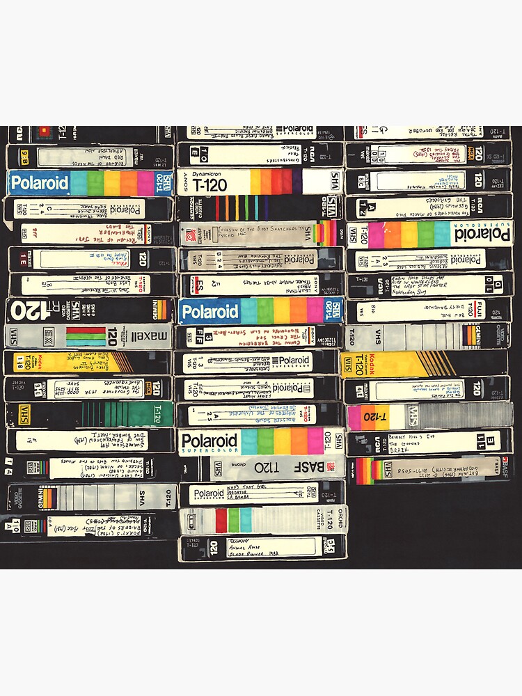 "VHS " Sticker by SAMKRIS | Redbubble