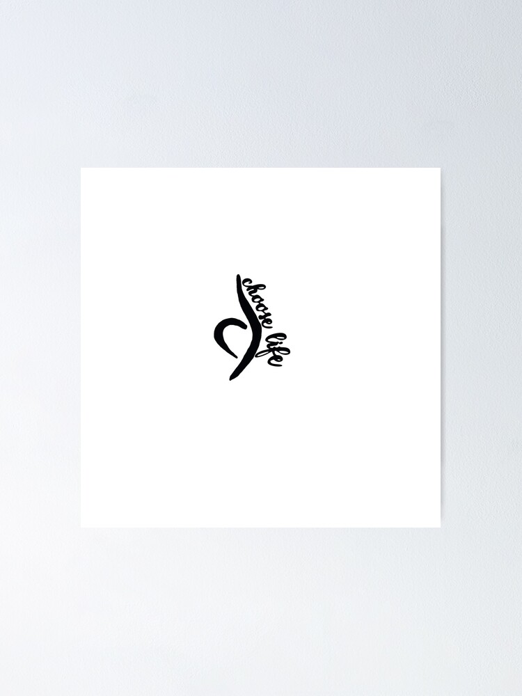 "Choose Life NEDA Symbol" Poster for Sale by ghilardimghil | Redbubble