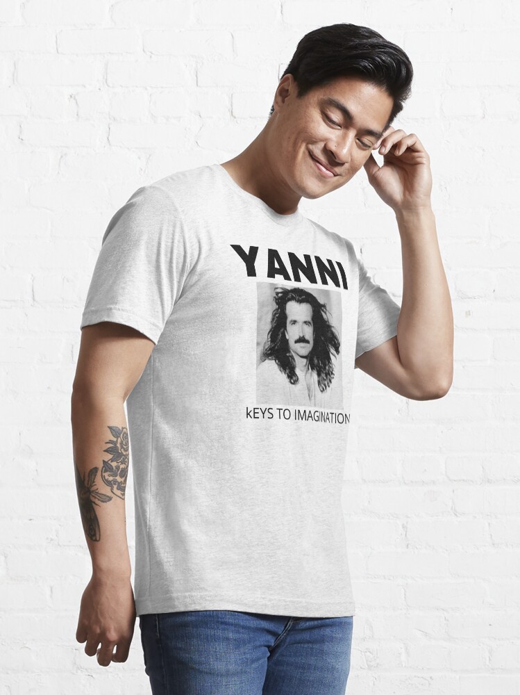 "Yanni mustache GOD" T-shirt for Sale by alex3162010 | Redbubble ...
