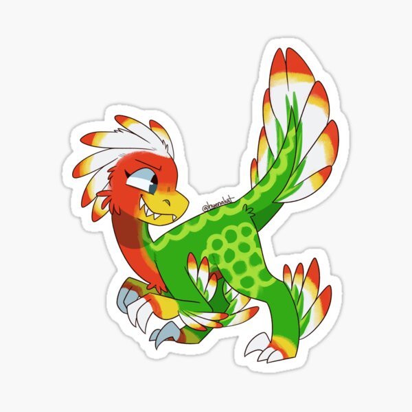 "M-Raptor" Sticker by hyenakat | Redbubble