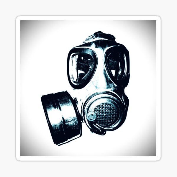 "Gas Mask" Sticker by CuBe278 | Redbubble