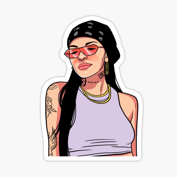 "Cazzu" Sticker for Sale by Liomal | Redbubble