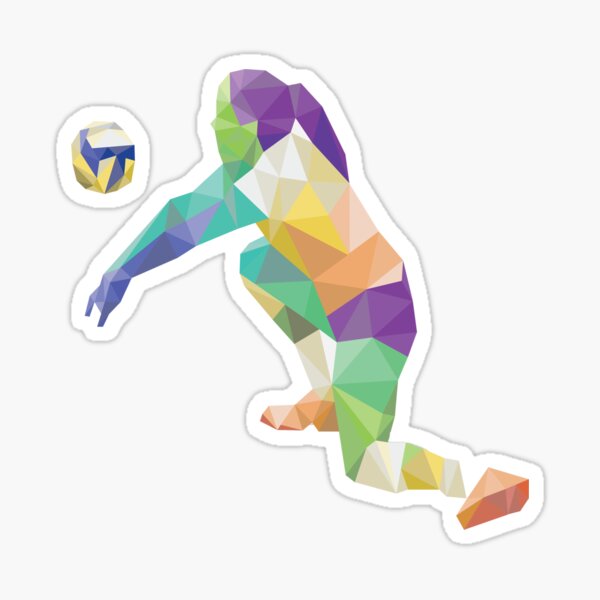 "volleyball" Sticker by mohsenmohamed | Redbubble