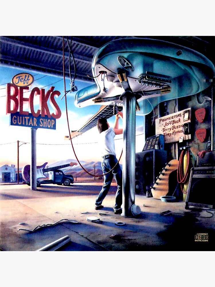 "Jeff Beck jeff becks guitar shop" Sticker for Sale by SoniaGwaltney ...