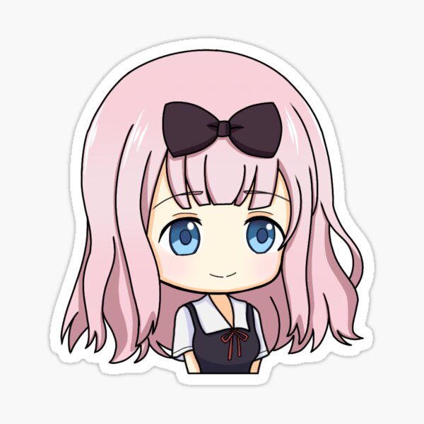 "Chika Fujiwara - Kaguya Sama" Sticker for Sale by lemonsquashstar ...