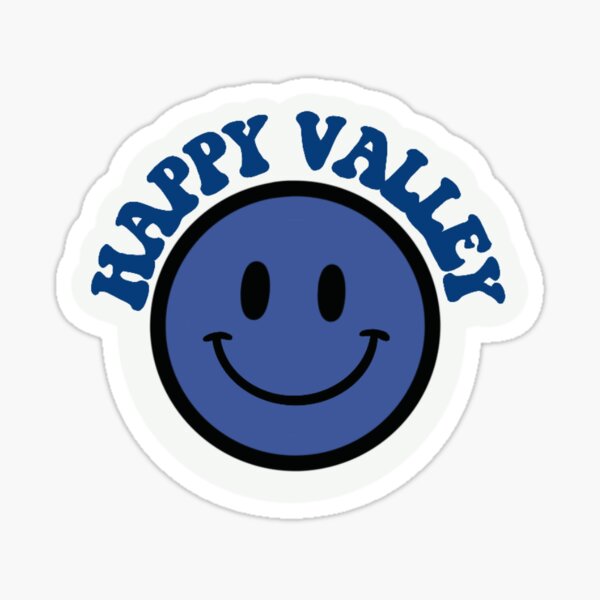"happy valley smiley face" Sticker by evedickers3 | Redbubble