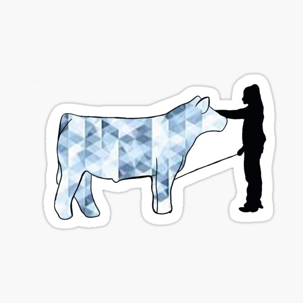 "Diamond show cattle" Sticker for Sale by littleace20 | Redbubble