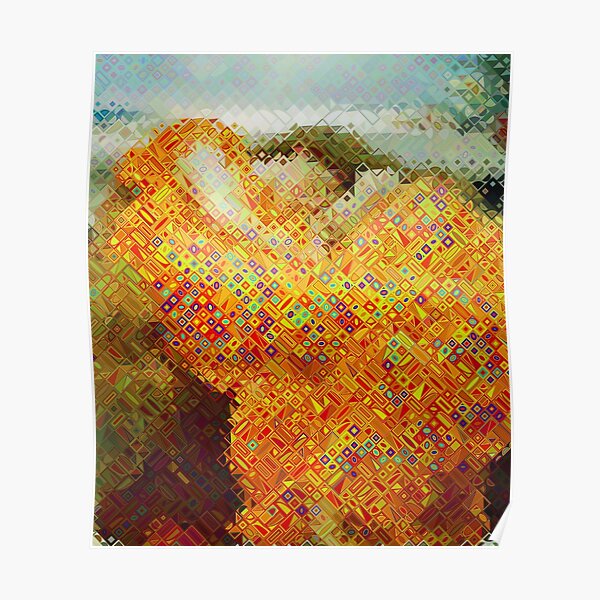 "After Chuck Close and Leighton - Portrait - Flaming June" Poster for ...