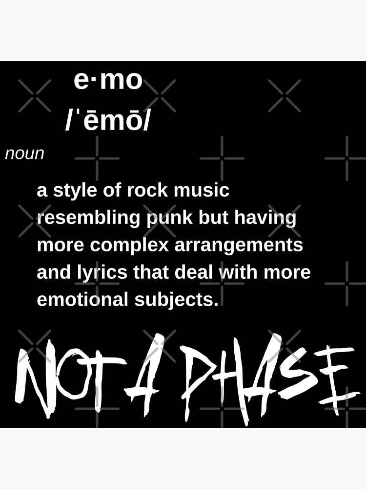 "Emo Definition Tee and Merch | Emo Music Gear" Poster for Sale by ...