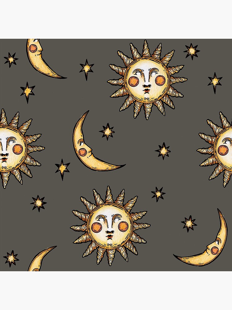 "Sun Moon and Stars (mink)" Poster for Sale by jordynstjohn | Redbubble
