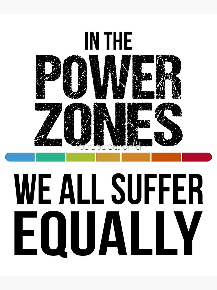 "Power Zones We All Suffer Equally" Poster for Sale by teeteeworld ...