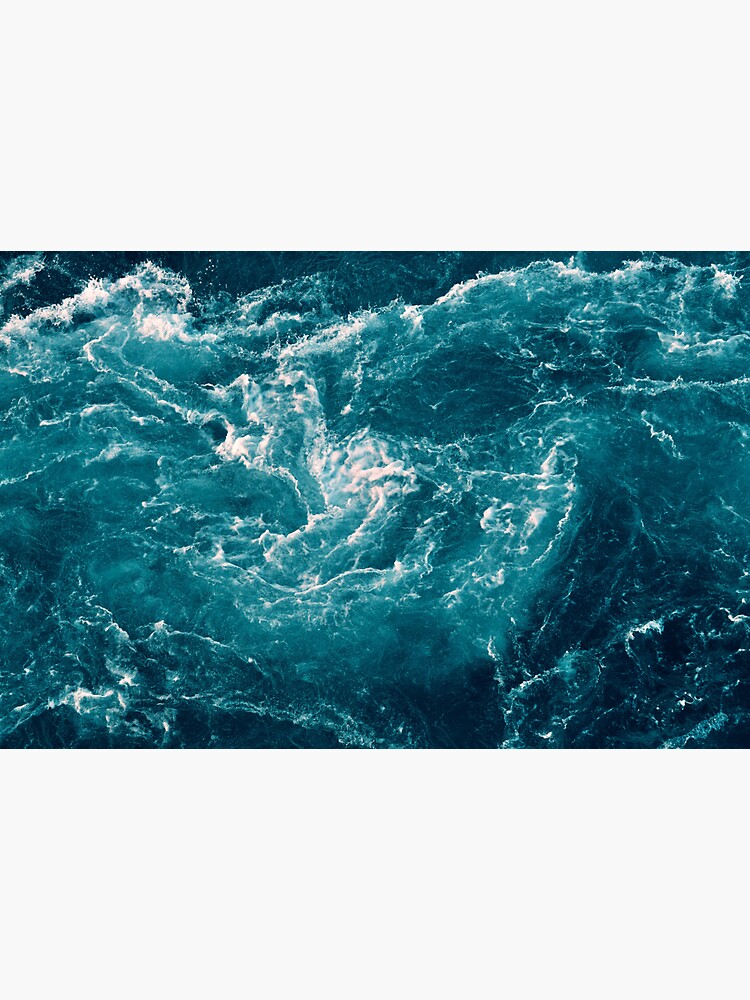 "Blue ocean wave " Sticker by JingTheMagician | Redbubble