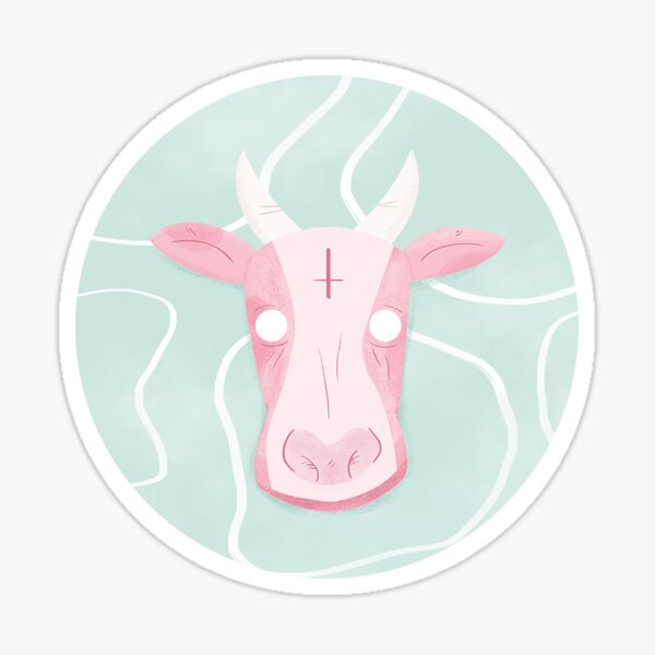 "Unholy Cow" Sticker for Sale by chatinha | Redbubble