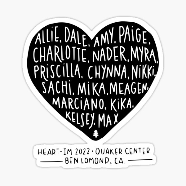 "Heart Names 2022 by Maxine" Sticker for Sale by kelster165 | Redbubble