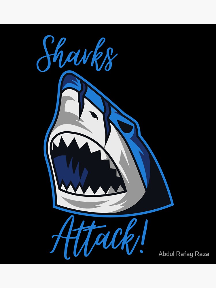 "Sharks Attack" Sticker by abdul2211 | Redbubble