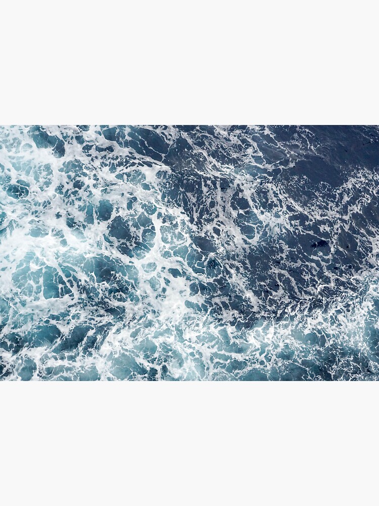 "Blue ocean wave " Sticker by JingTheMagician | Redbubble